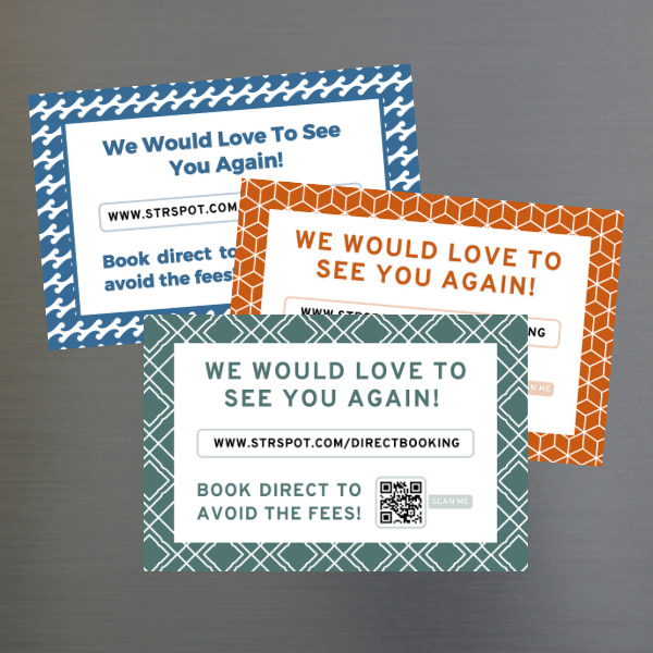 Direct Booking QR Code Magnets – STR Spot